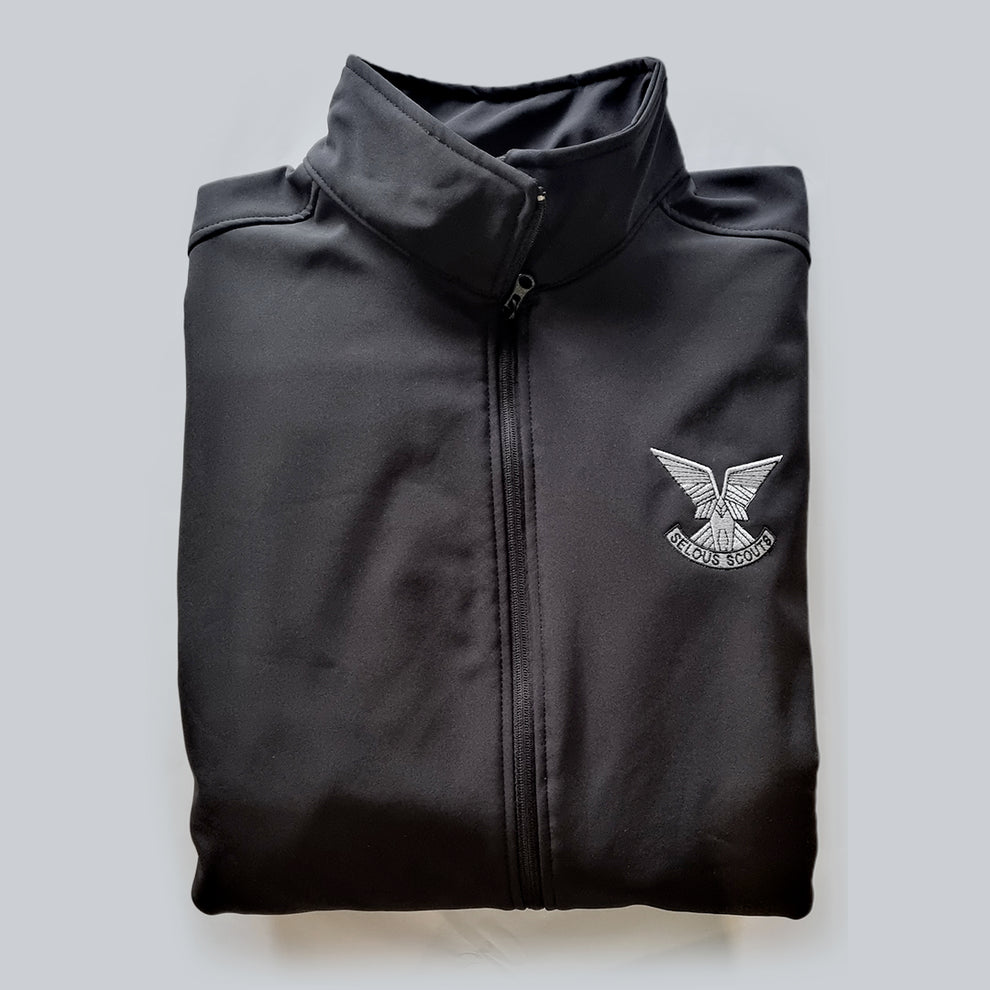 Jacket - Soft Shell - Black - Selous Scouts logo – The Selous Scouts ...